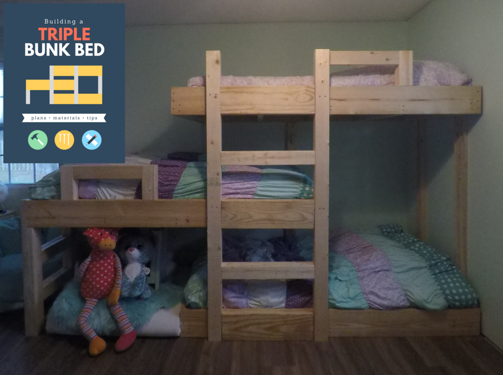 Triple Bunk Bed Plans (Digital Download)