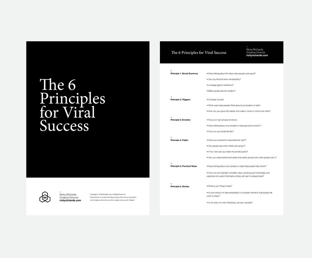 The 6 Principles for Viral Success Free PDF