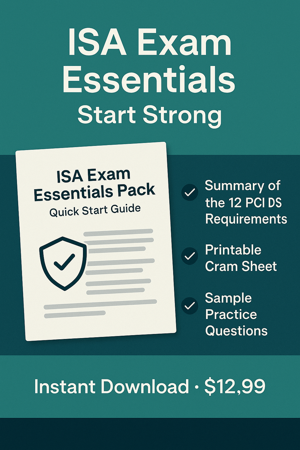 PCI DSS ISA EXAM ESSENTIALS PACK