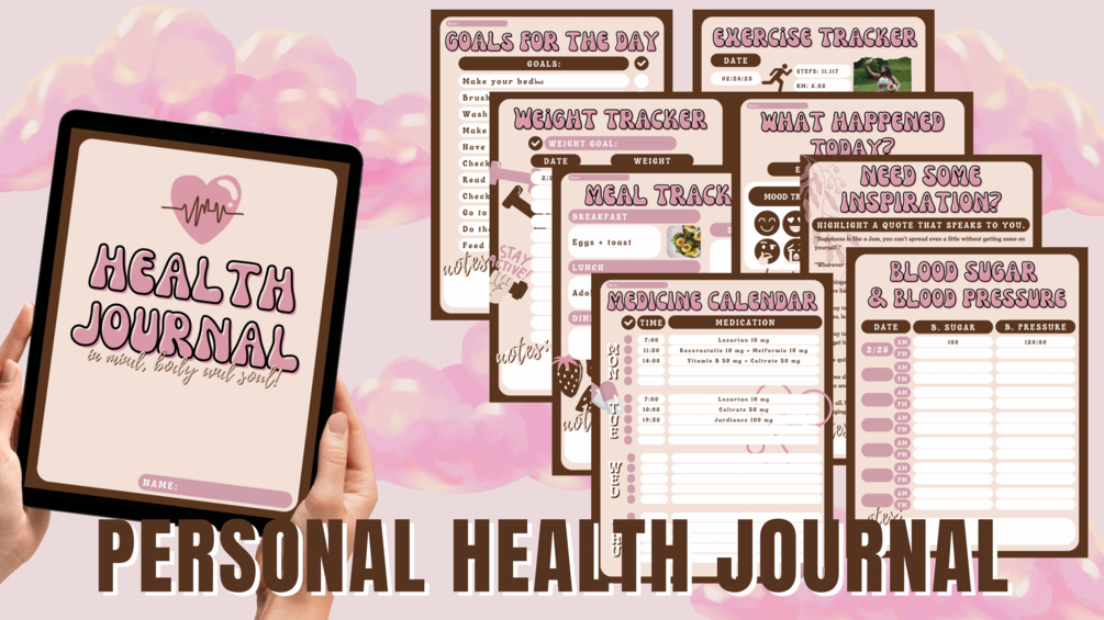 PERSONAL HEALTH JOURNAL | PLR and PRINTABLE