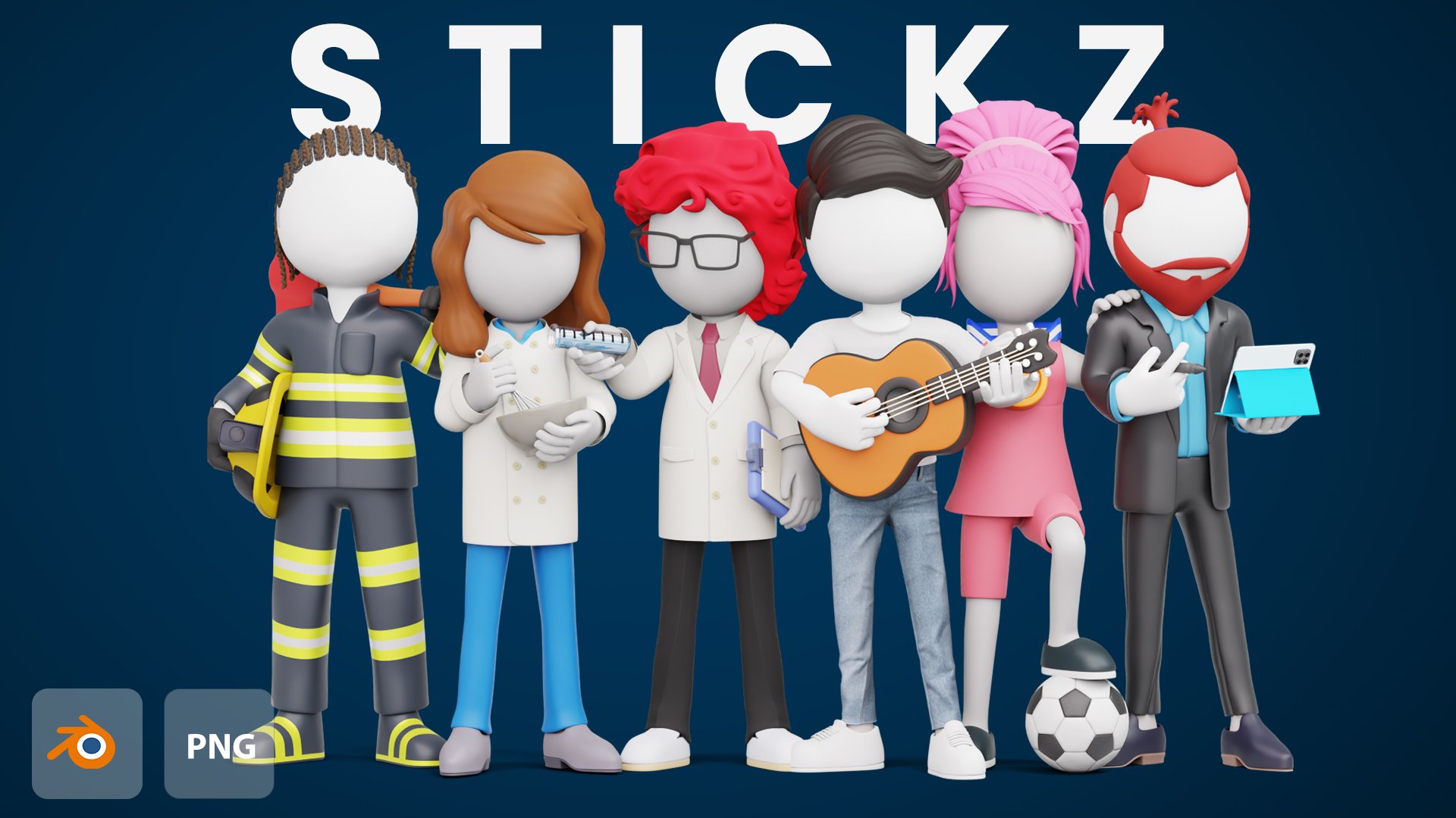 New 3D pack 🎉 STICKZ - ThreeDee