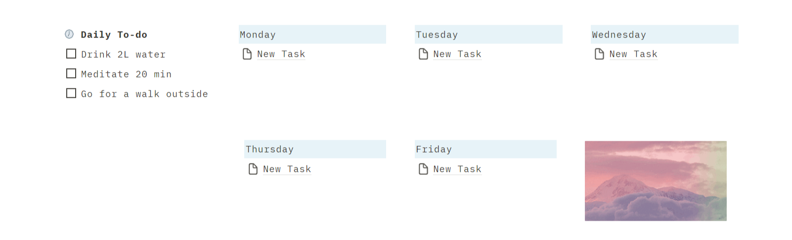 Free Daily Life Organization Template