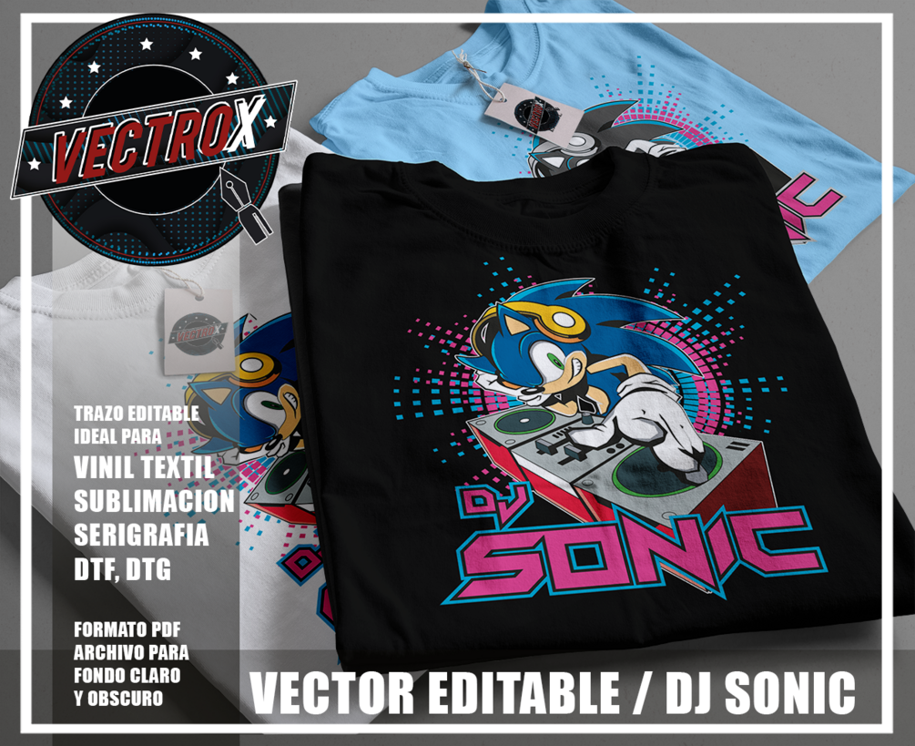 Vector Editable - Dj Sonic