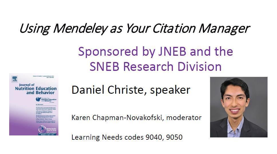 Using Mendeley as a Citation Manager