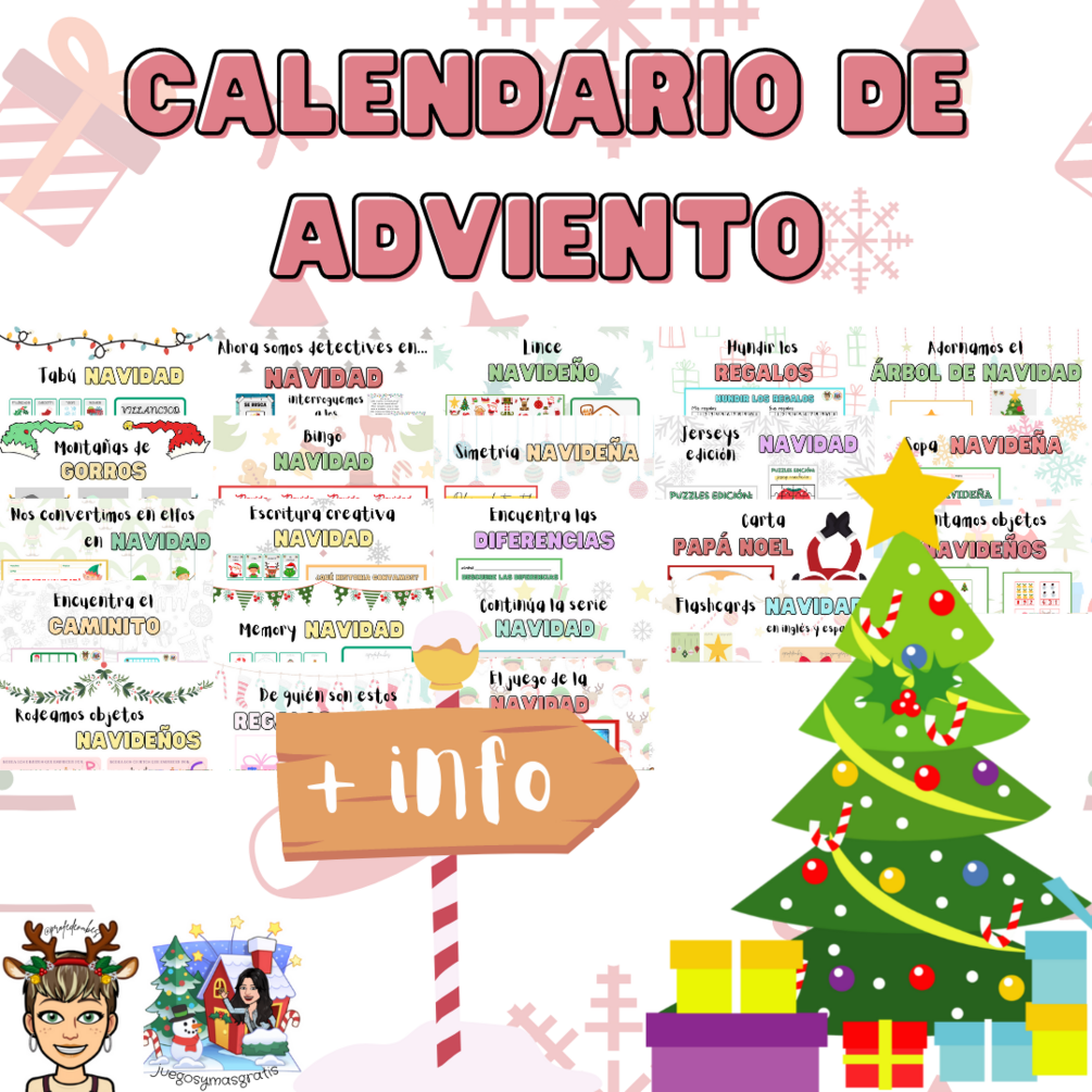 Pack 22 recursos: CALENDARIO DE ADVIENTO