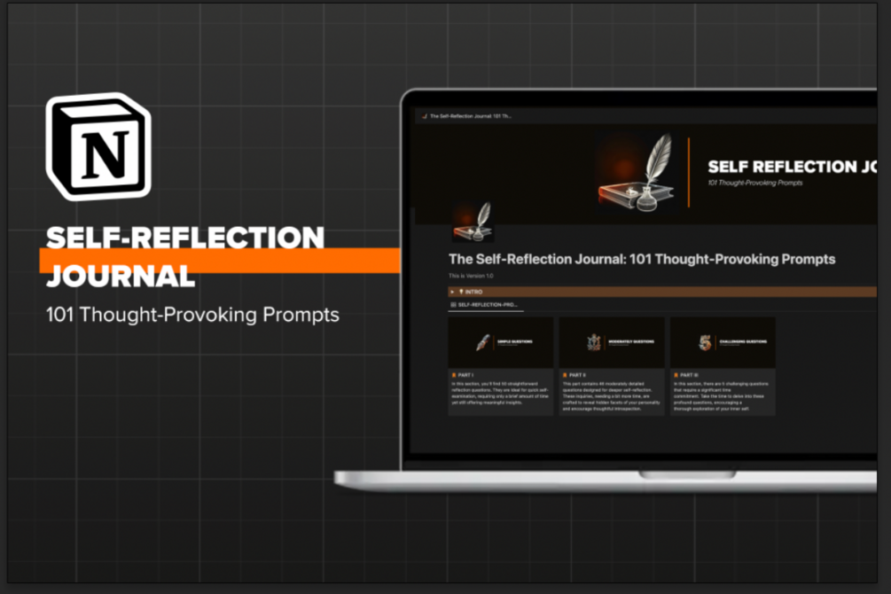 The Self-Reflection Journal: 101 Thought-Provoking Prompts