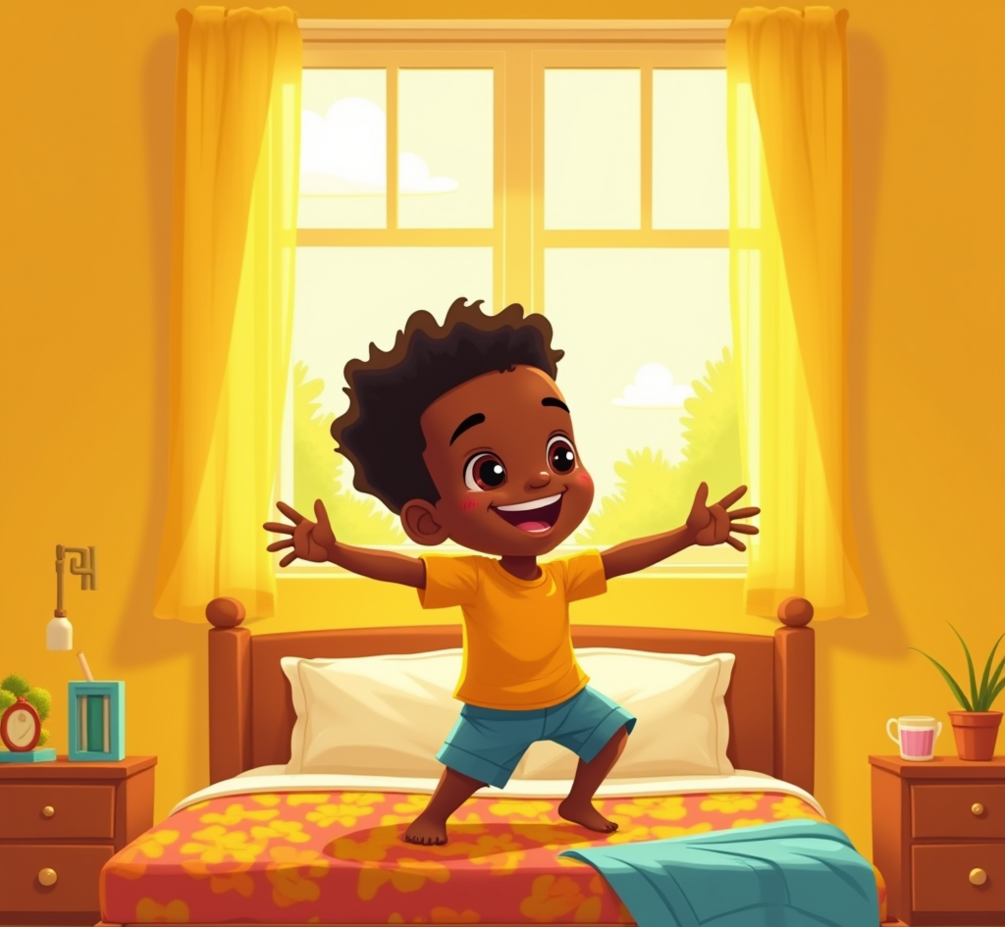 Printable Kids Storybook — Tobi and His Happy Family