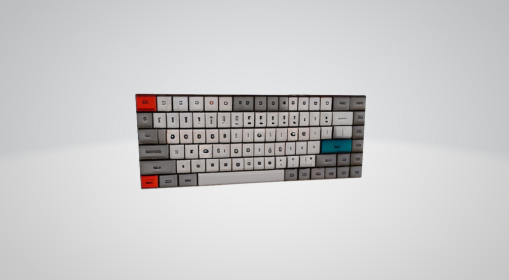 Detailed 3D Model of a Modern Mechanical Keyboard