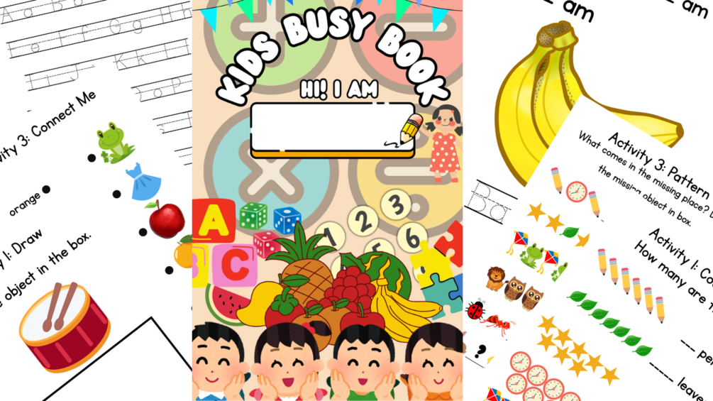 Kids Busy Book Printable ( Screen-free Activity Book)