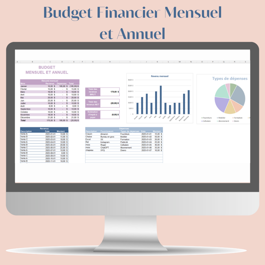 Budget Financier Mensuel et Annuel