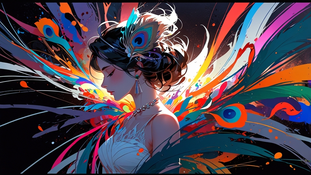Anime illustration abstract