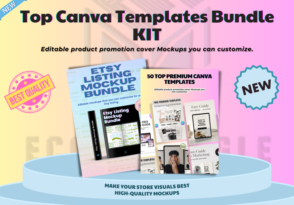 High-Quality Canva Template Mockups Bundles - Combo Kit