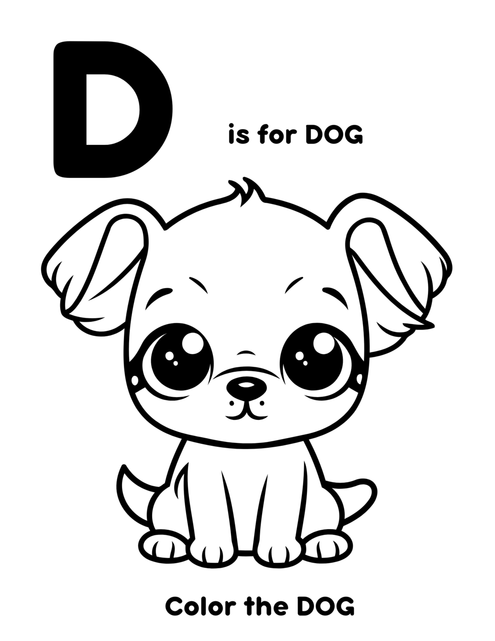 Color the Alphabet – A to Z Printable Coloring Book