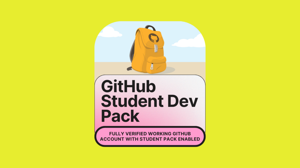 GitHub Student Dev Pack Enabled Account