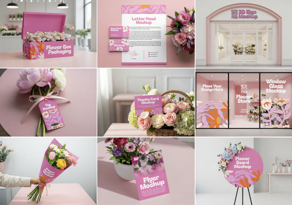 Free Flower Tag Mockup – Realistic Gift & Florist Label PSD Template