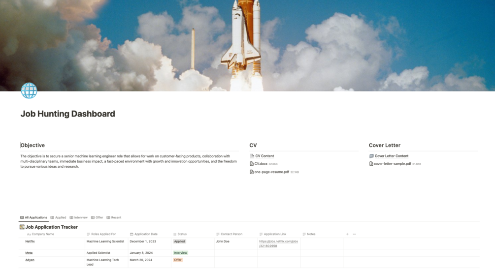 🚀 Get Your Job Hunt Organized with Our Notion Template!