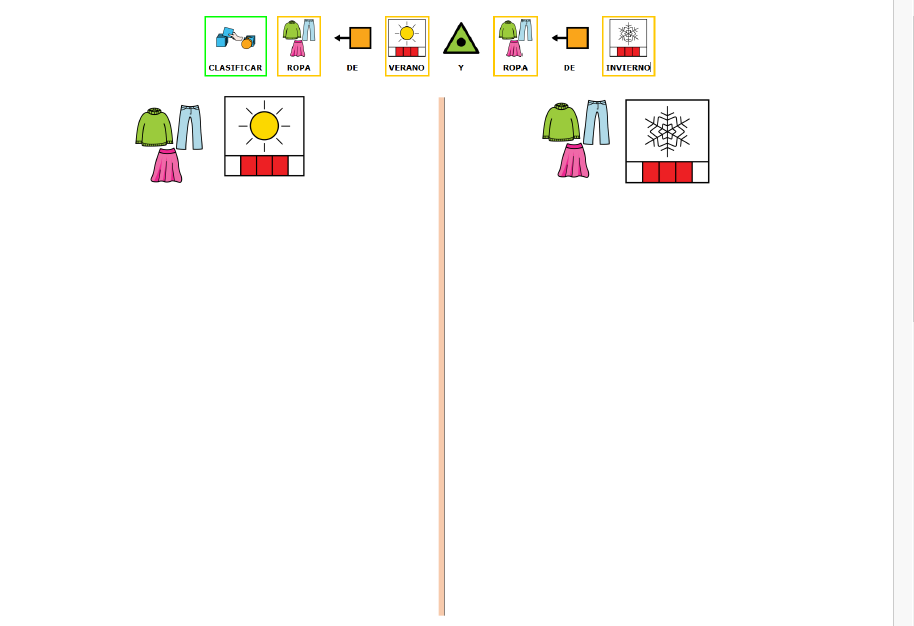 CLASIFICAR ROPA DE VERANO E INVIERNO