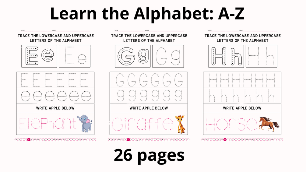 Learn the Alphabet: A-Z with Colorful Images