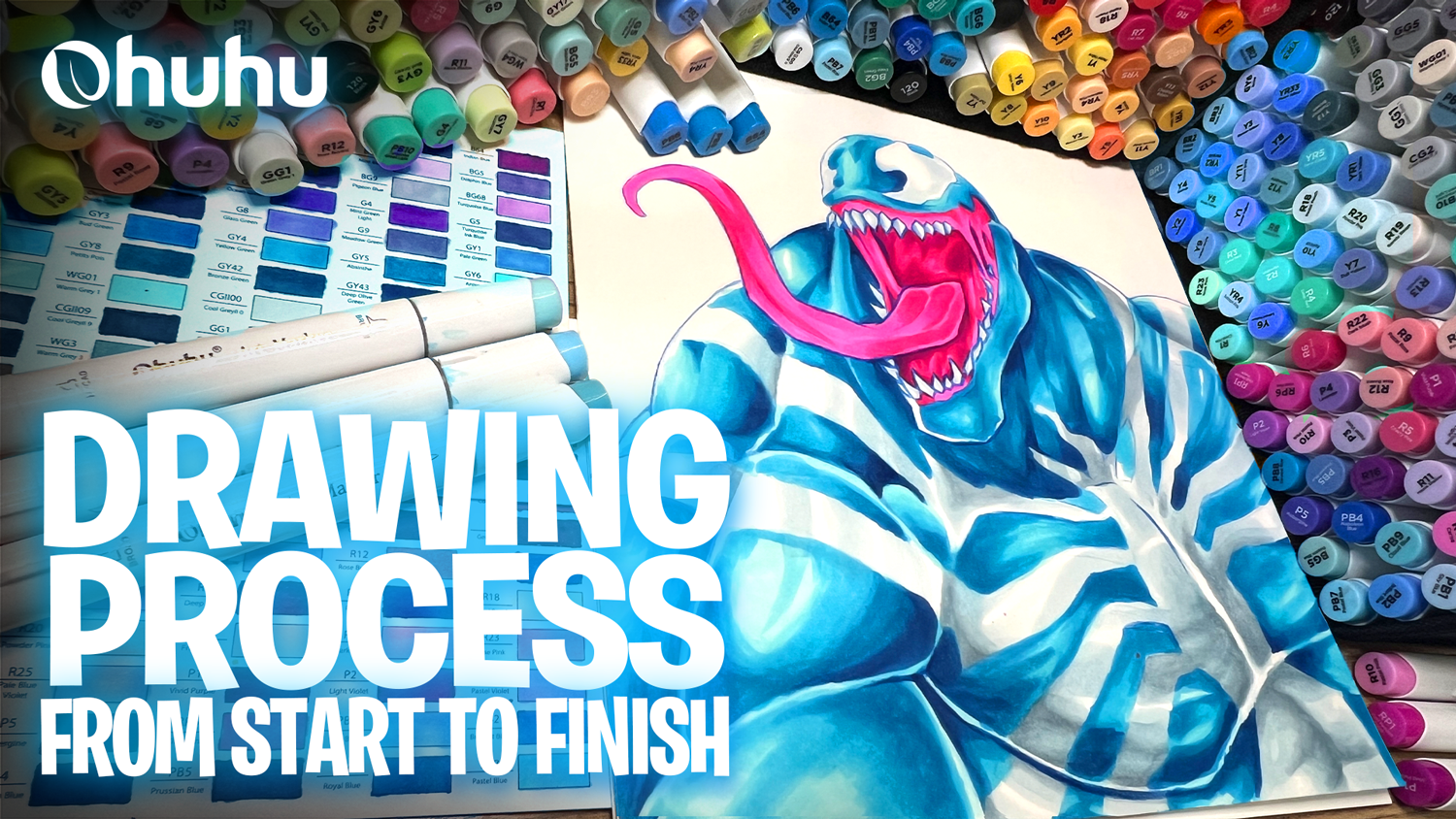 🎥 New Video Alert: Watch Me Draw Venom with Ohuhu Markers! - Fernando Nunes