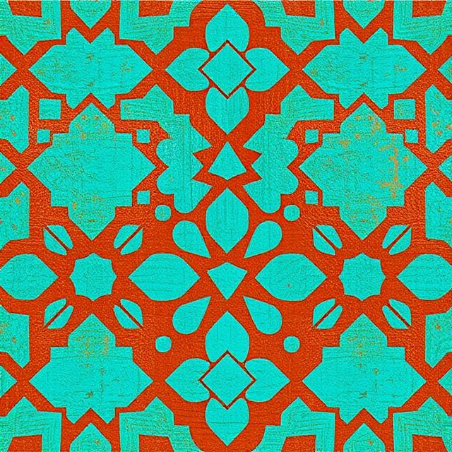 Aztec Tribal Geometry" – A richly textured tile featuring ancient Aztec ...