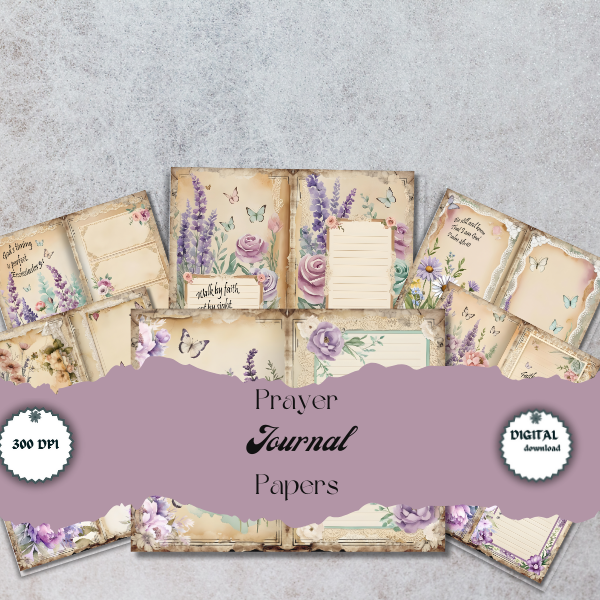 12 Printable Prayer Journal Pages | Christian Journal Sheets | Faith ...