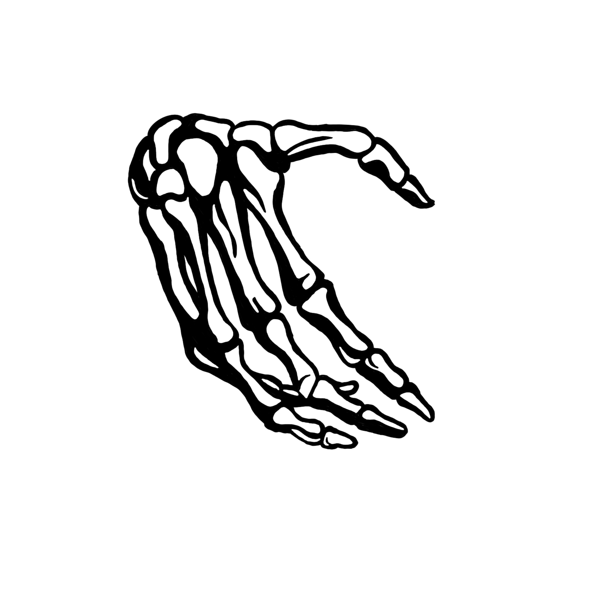 Skeleton Hands Stamp Set