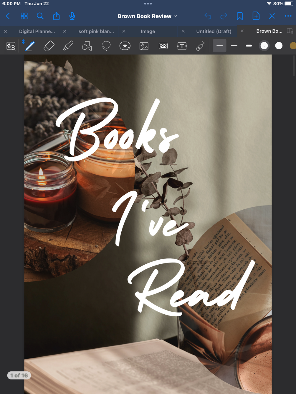 Brown HyperLinked Digital Book Review Journal