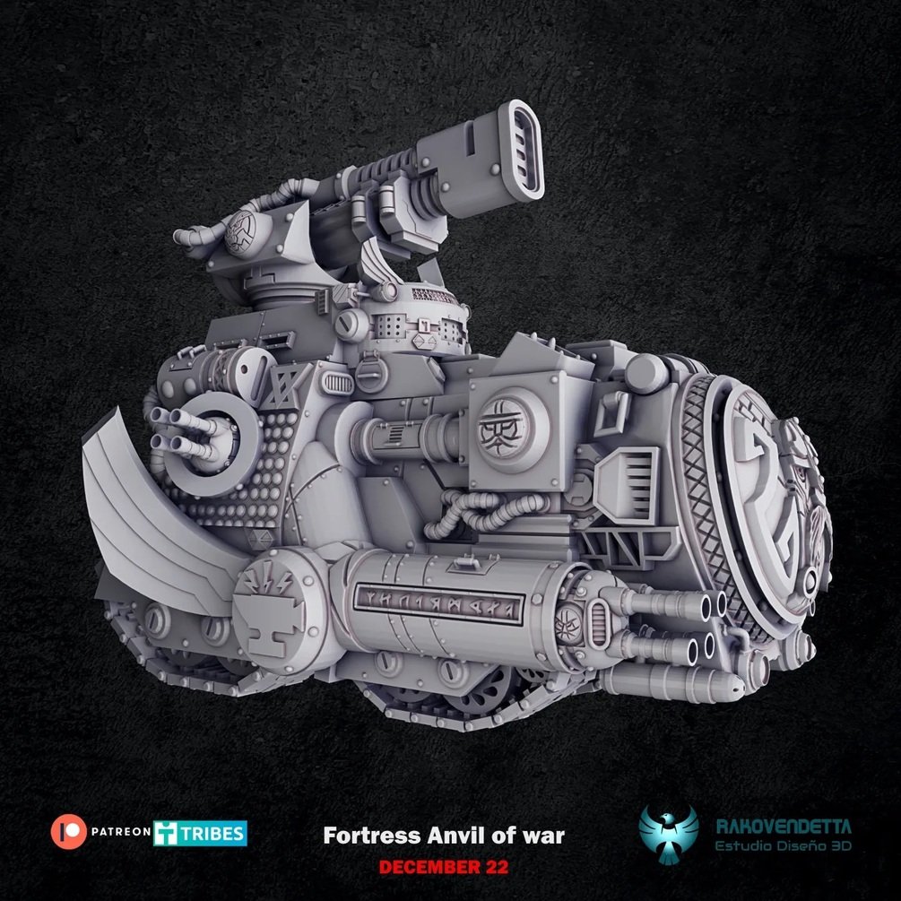 Space Dwarf Anvil of War Fortress