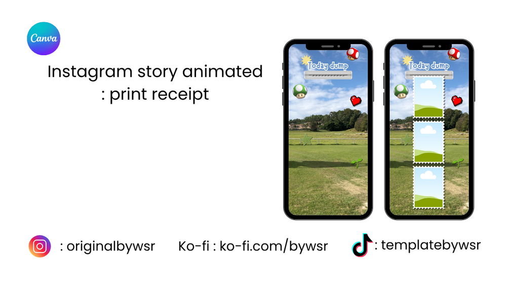 [FREE🚀] Instagram story animated : print receipt - photo dump theme