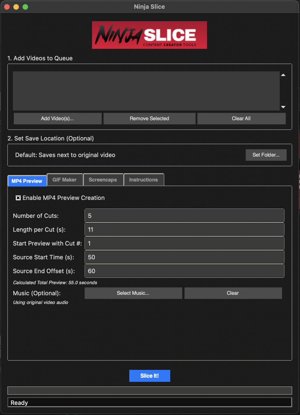 Ninja Slice V1.0 - Mac Version