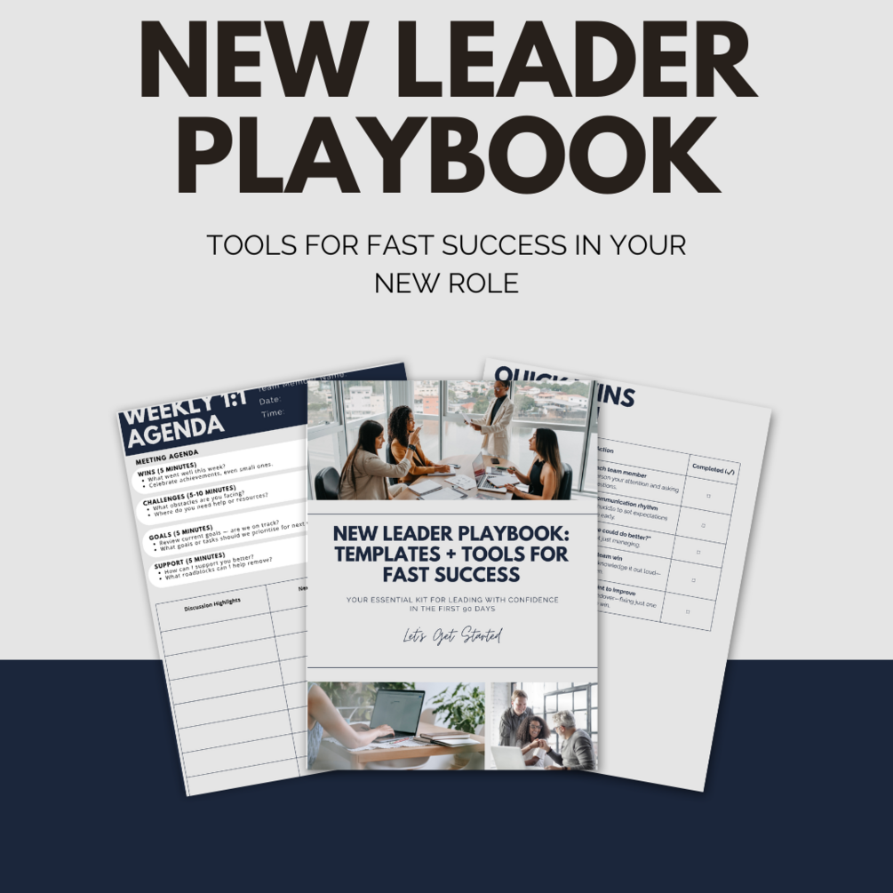 New Leader Playbook | Templates & Tools for Leadership Success