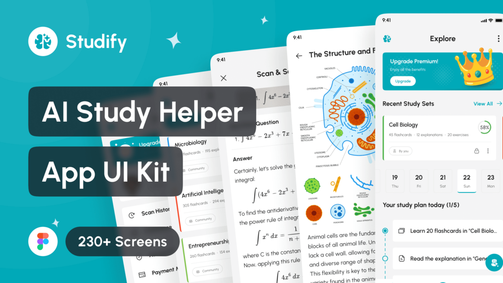 Studify - AI Study Helper App UI Kit