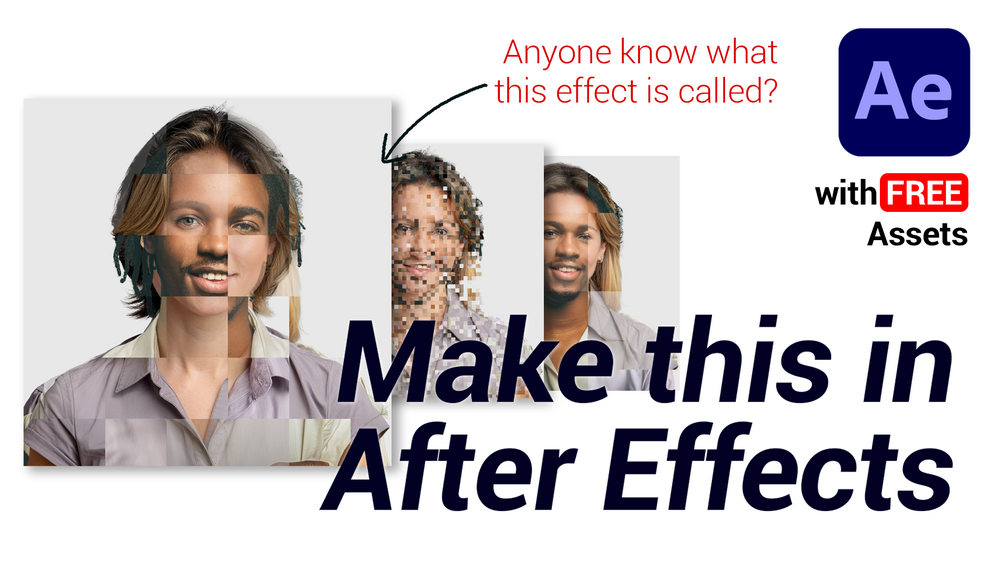 Photo / Mosaic Effect in After Effects (with adjustable block size)