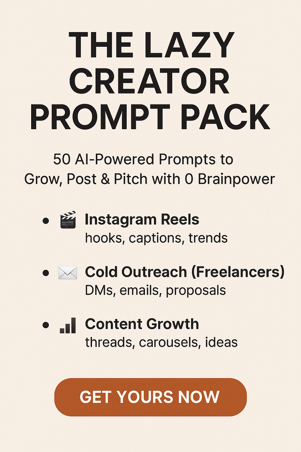 The Lazy Creator Prompt Pack