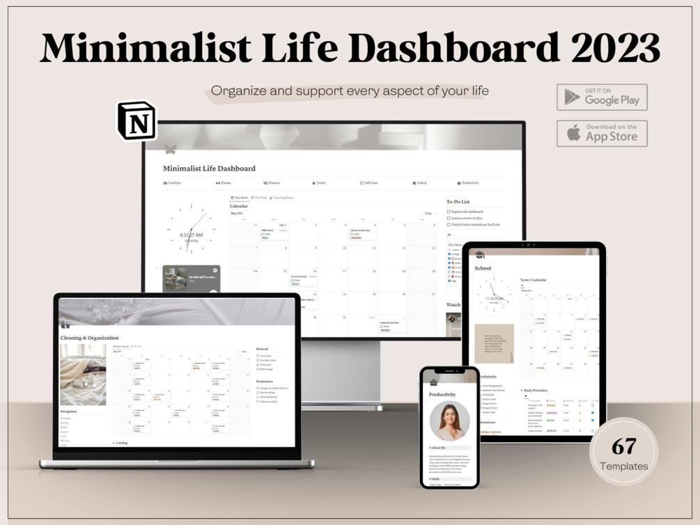Minimalist Life Dashboard