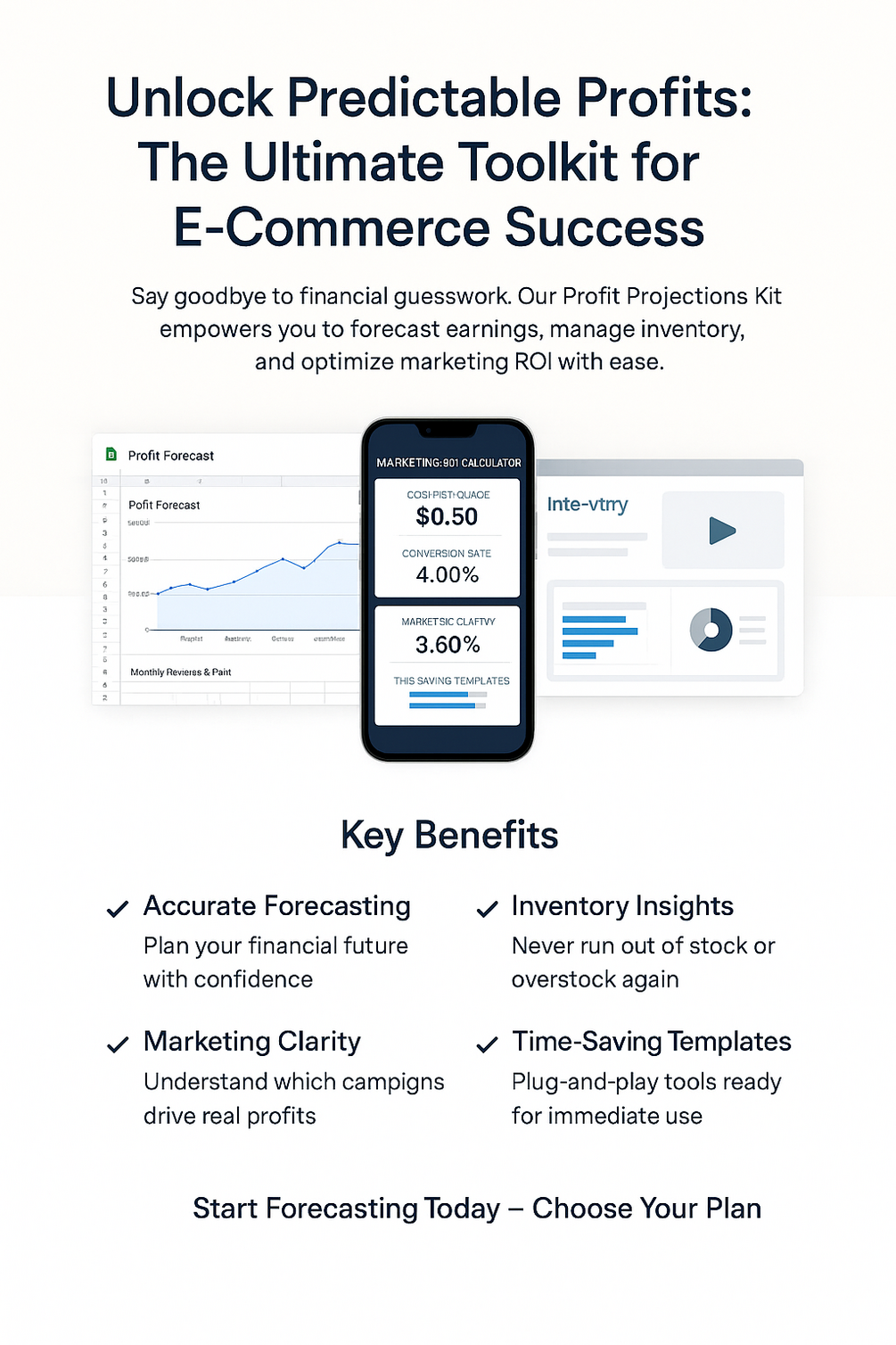 E-Commerce Profit Forecast Template. Confidently predict profit, plan ...