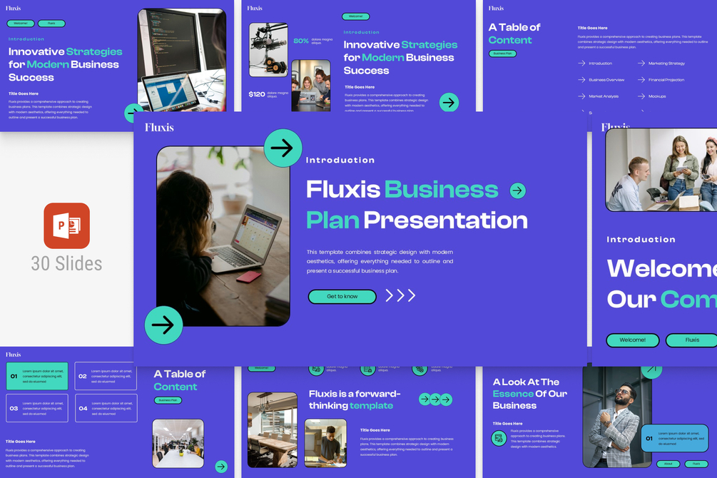 Fluxis Presentation PowerPoint Template