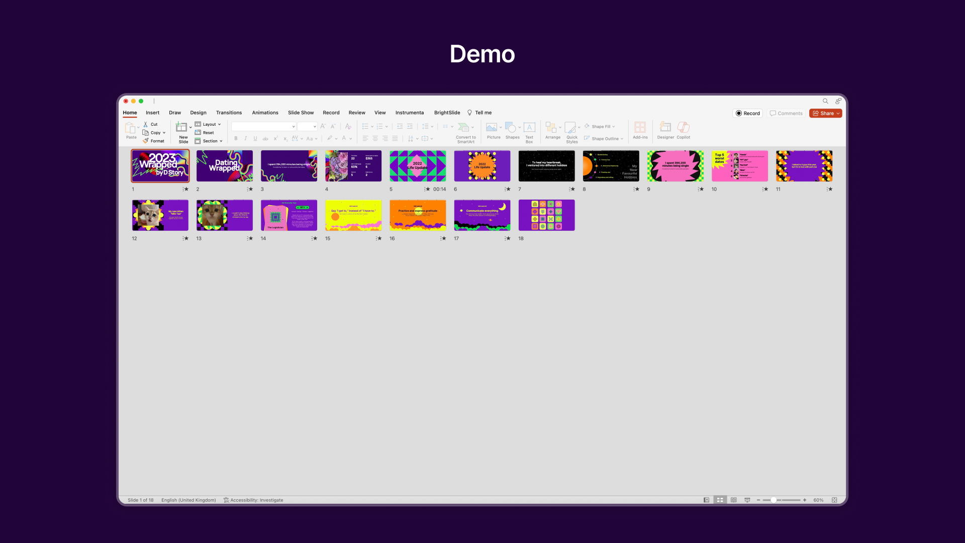 Spotify Wrapped Presentation Template