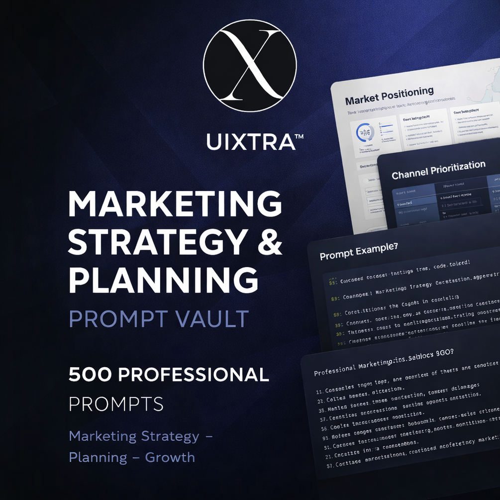 Marketing Strategy & Planning Prompt Vault (500 Prompts)