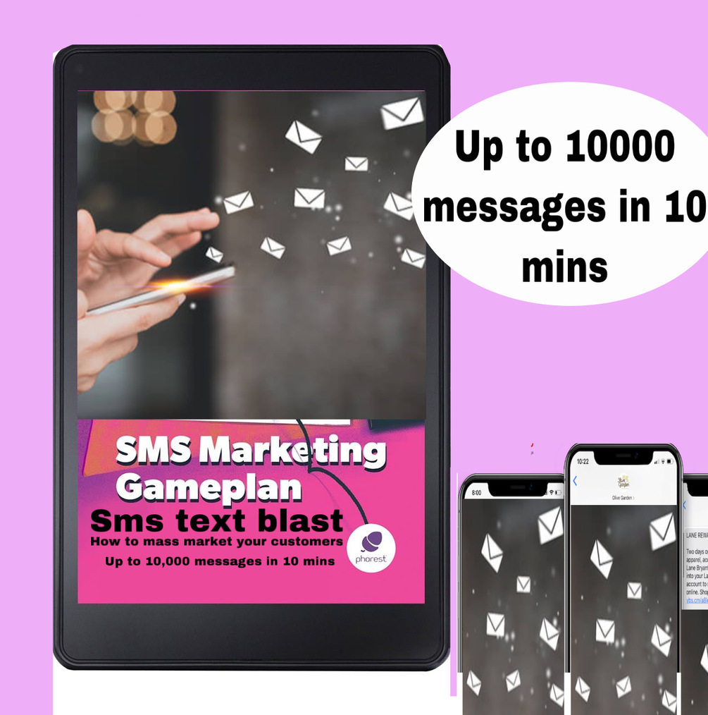 Sms Text Blast : 10,000 messages in 10 mins
