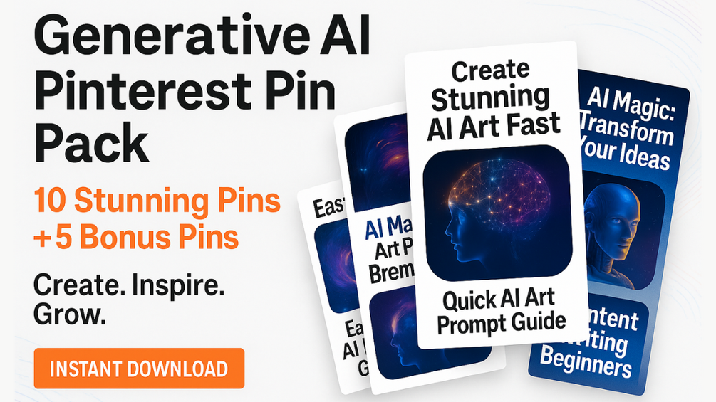 Generative AI Pinterest PIN Pack