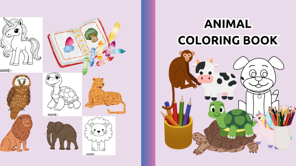 Magical Animals Coloring Books for Kids: Educational Coloring Pages ...