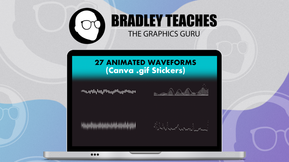 Canva Animated Stickers (.gif)- Waveforms