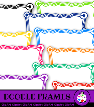 Cheap Doodle Border Set - Commercial ClipArt