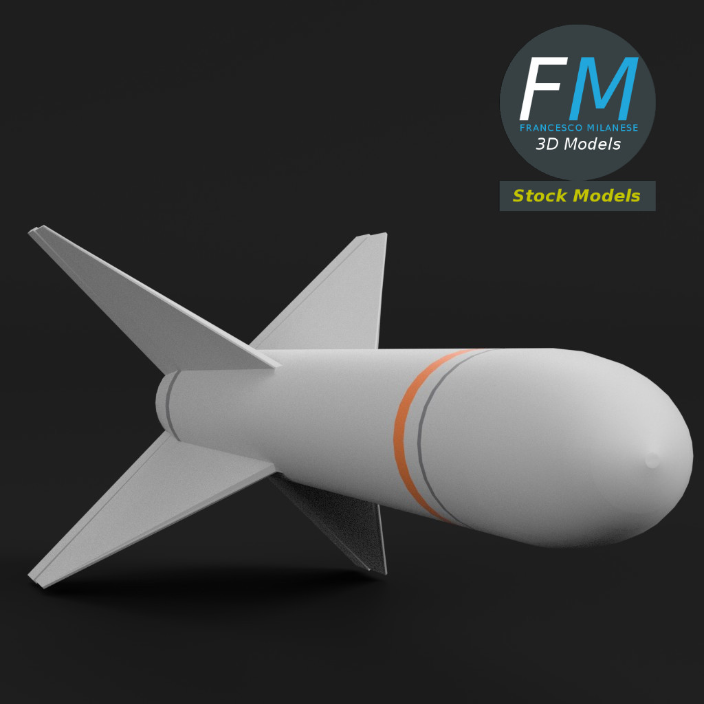 3D MODEL - AGM-62 Walleye missile
