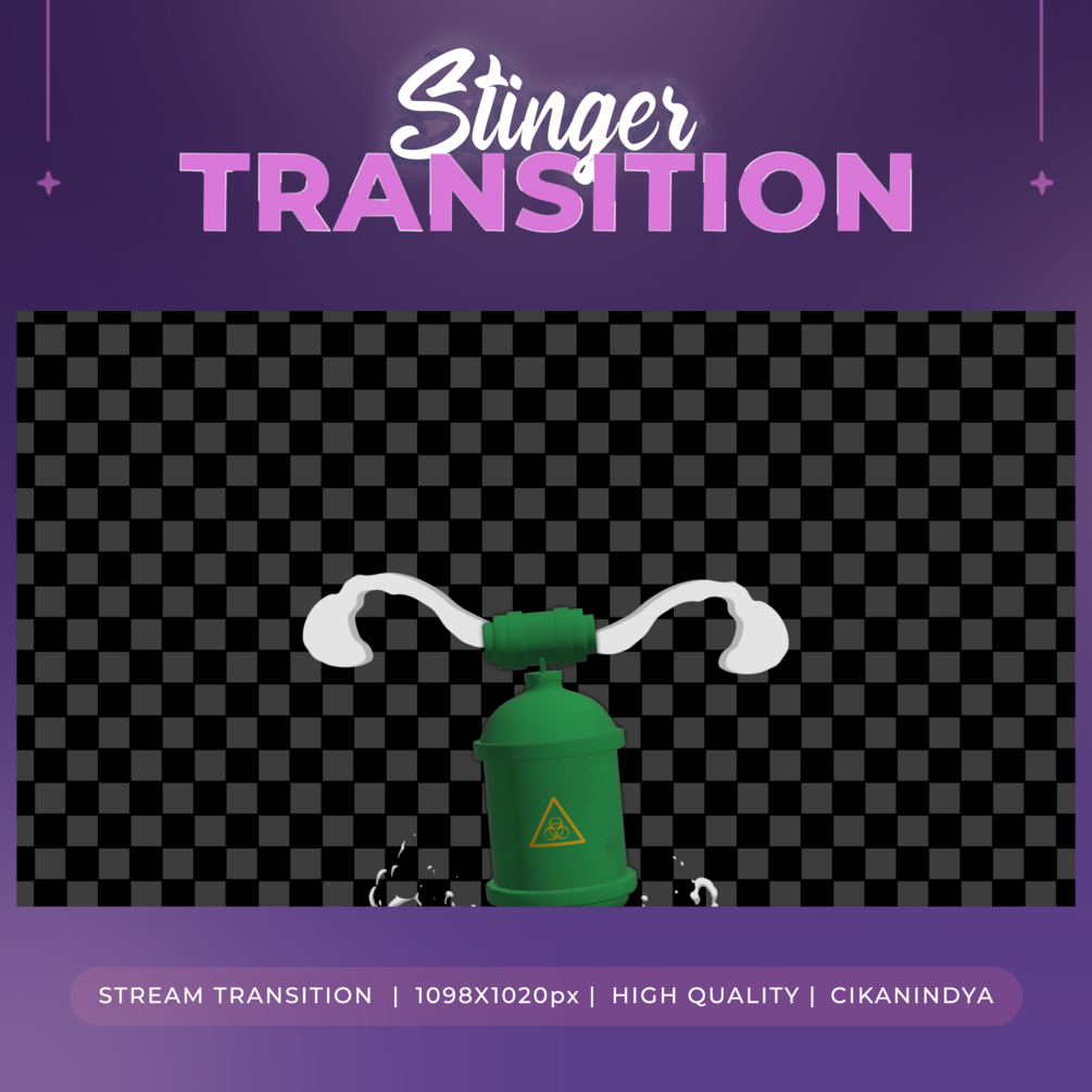 Animated Stinger Transition Toxic Grenade | Hazardous Gas Effect for ...