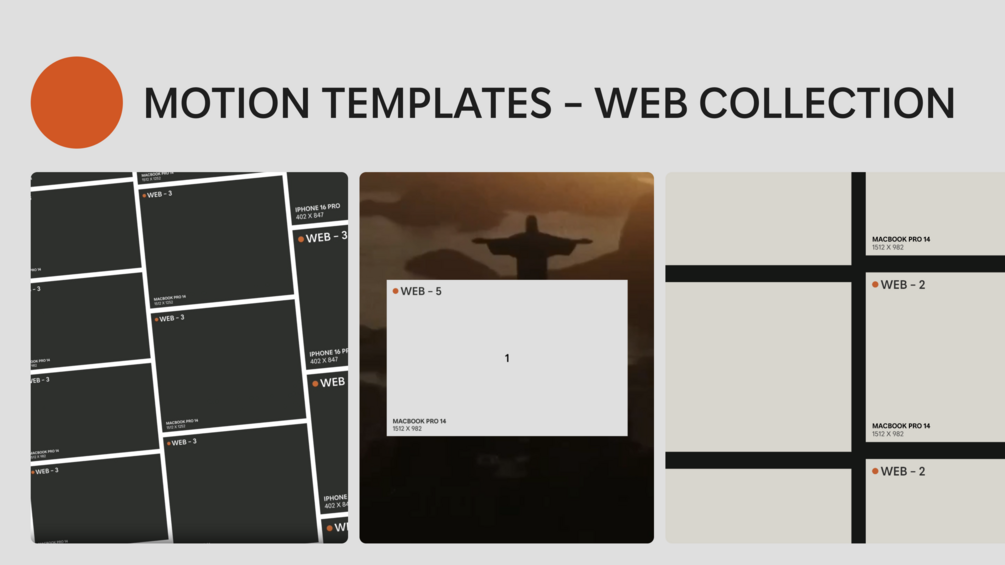 Motion Design Templates - Web collection 1