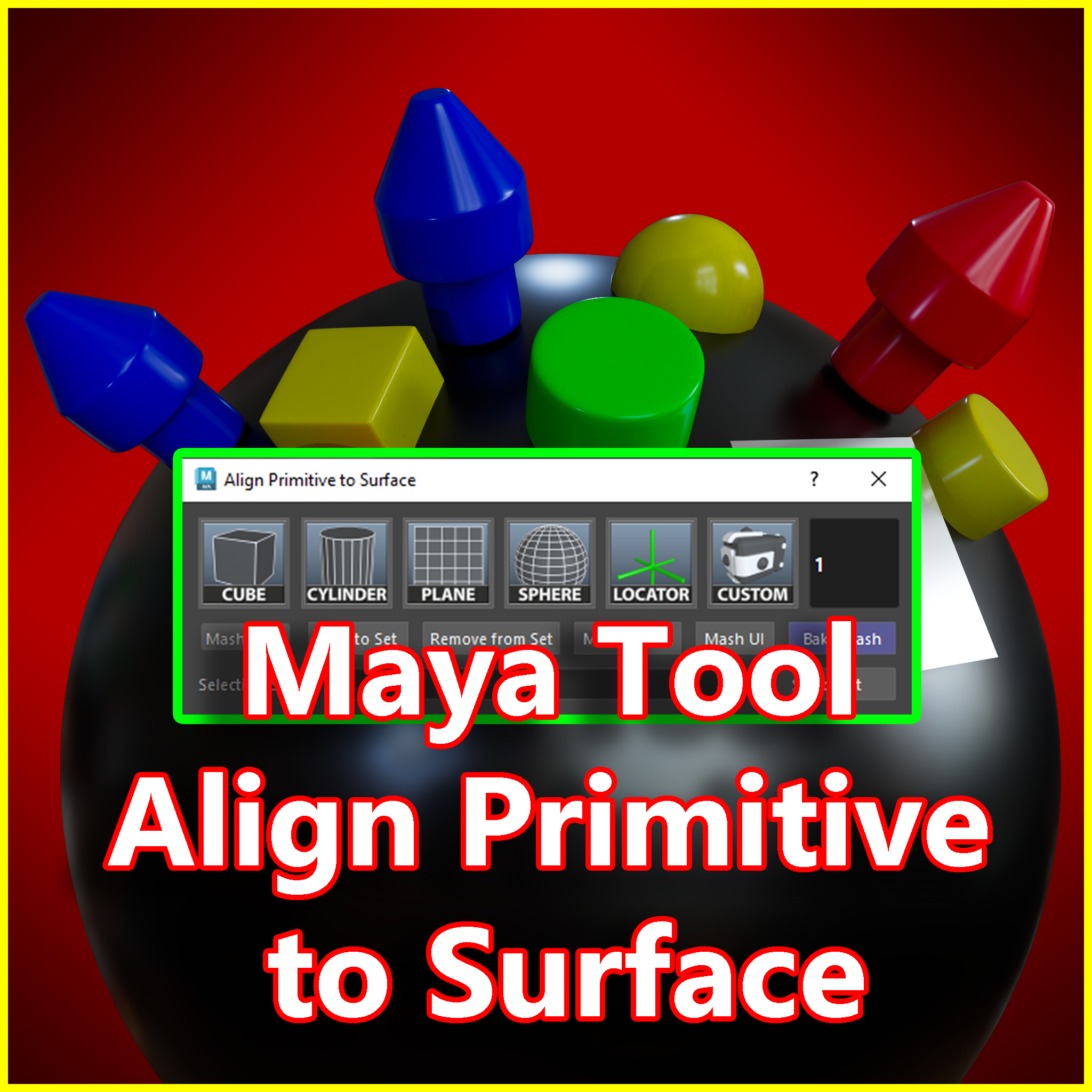 Align Primitive to Surface update Maya 2025 - Michail Isaakidis