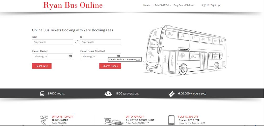 Online Bus Booking Application