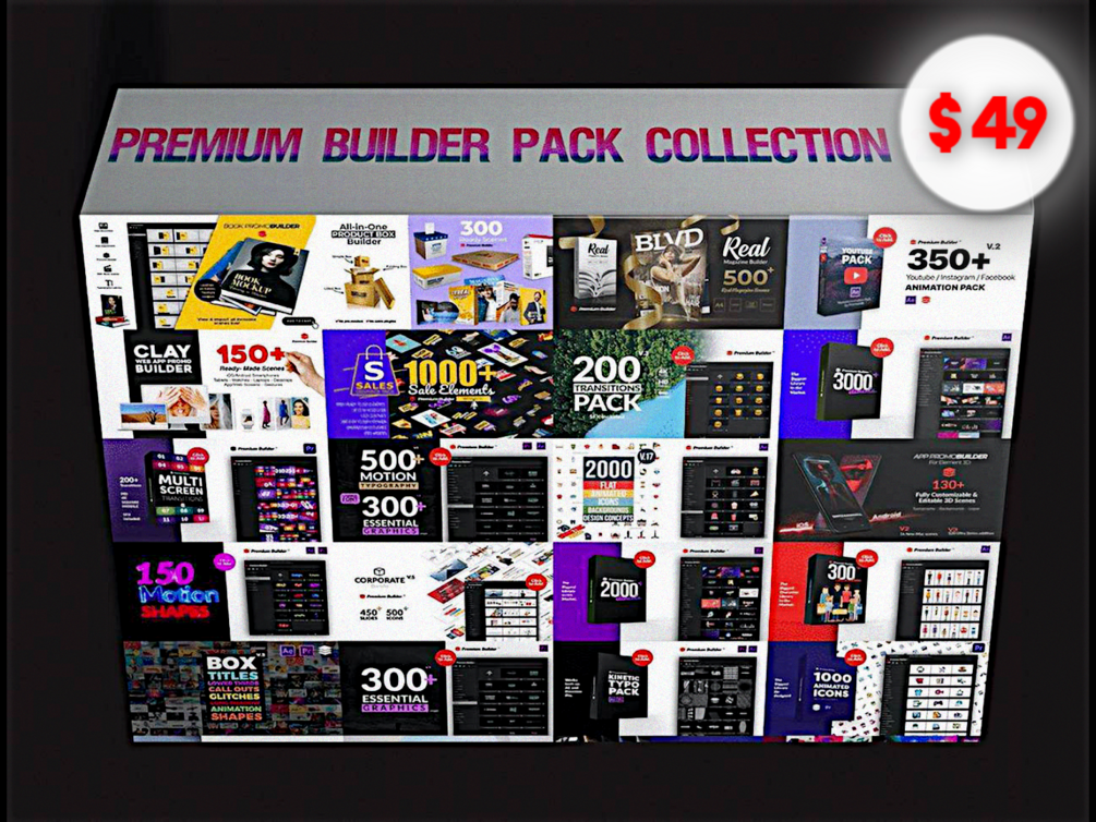 Primium building bundle pack collection for Ae and Pr
